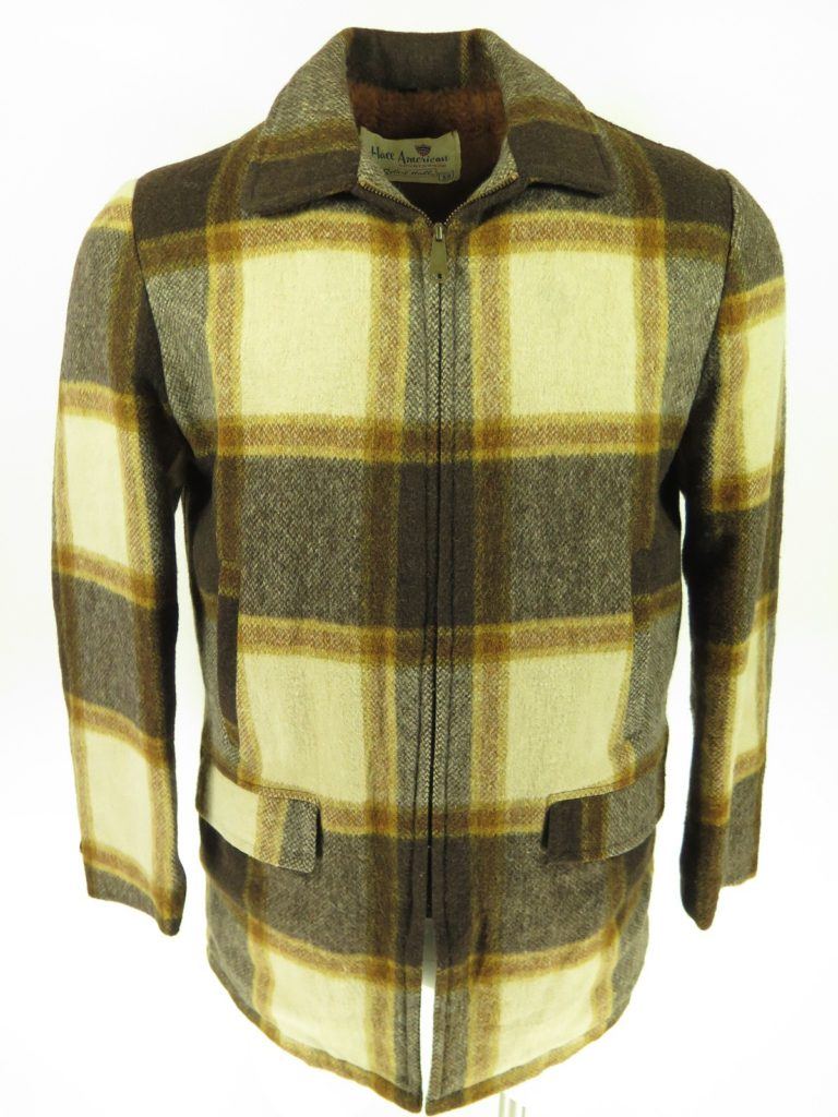 Vintage 50s Woolrich Hunting Jacket Men 42 Shadow Plaid Wool Classic ...