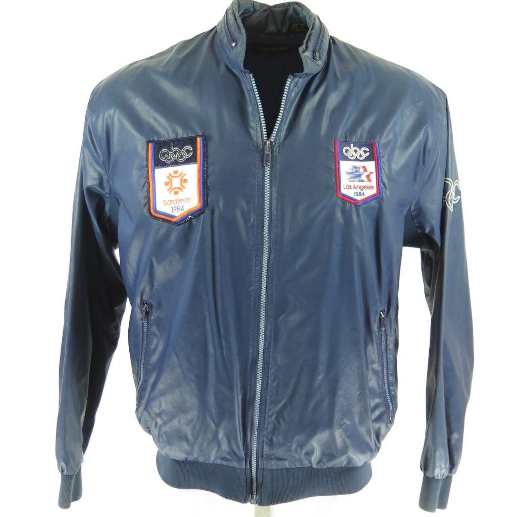 Vintage 80s LA Summer Olympics Jacket Mens XL 1984 Sarajevo Windbreaker ...