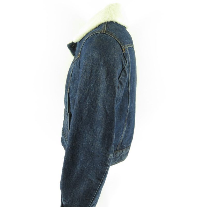 Vintage 70s Lee Storm Rider Denim Jacket Mens M Sherpa Lined Cotton Jean Trucker | The Clothing ...