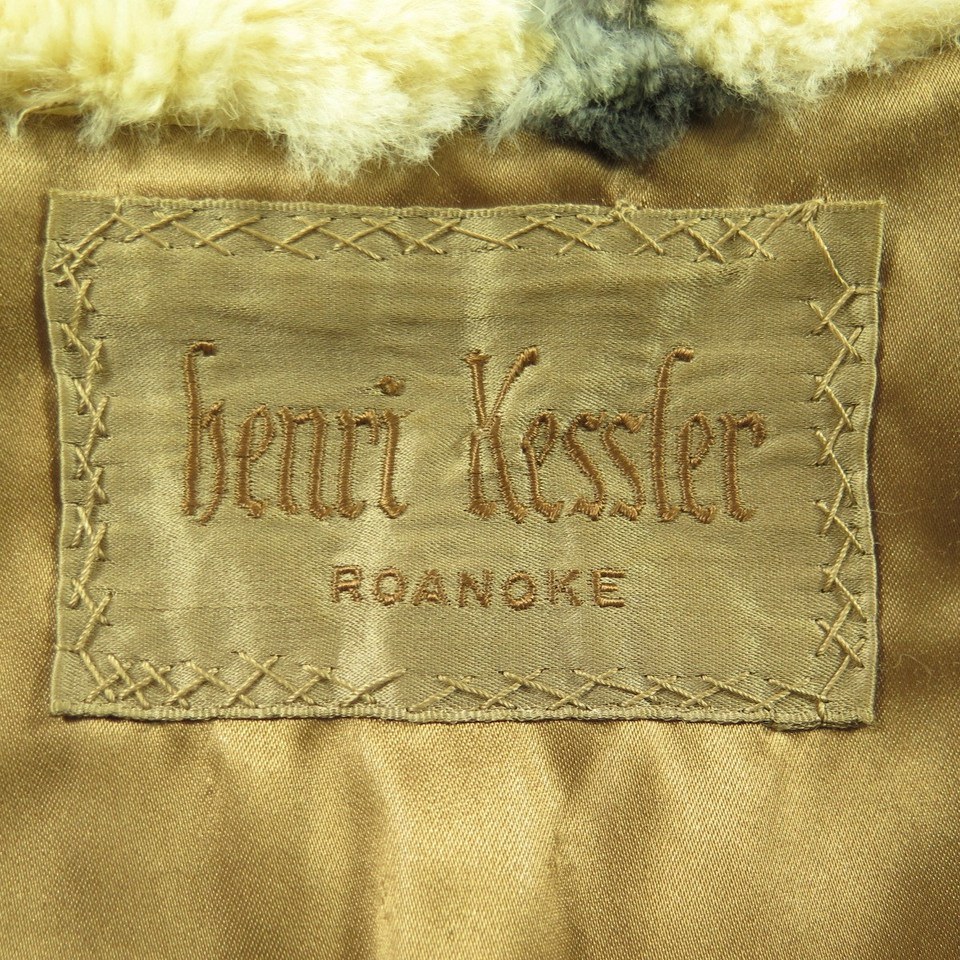 Vintage 70s Patchwork Real Fur Jacket Womens Large Rare Soft Shearling ...