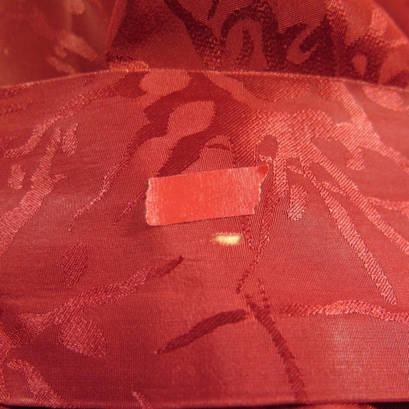 Vintage 50s Rayon Silk Atomic Brocade Robe Large Royal Robes Red One ...
