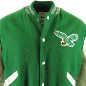 Vintage 80s Philadelphia Eagles Varsity Jacket Mens 46 DeLong NFL | The ...