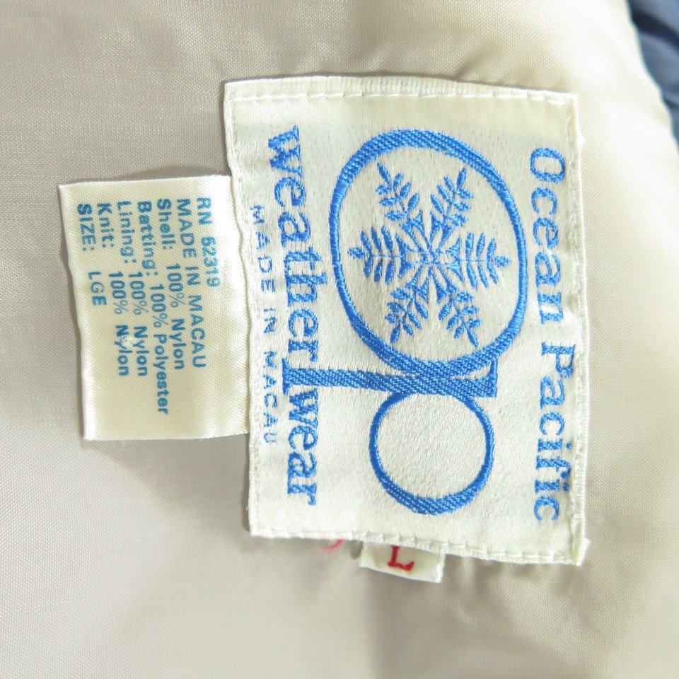 Vintage 80s Ocean Pacific Ski Jacket Mens L Deadstock Snowboard Puffy ...