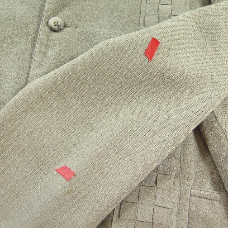 Vintage 60s Saint Croix Wool Gray Suede Panel Jacket Mens M | The ...