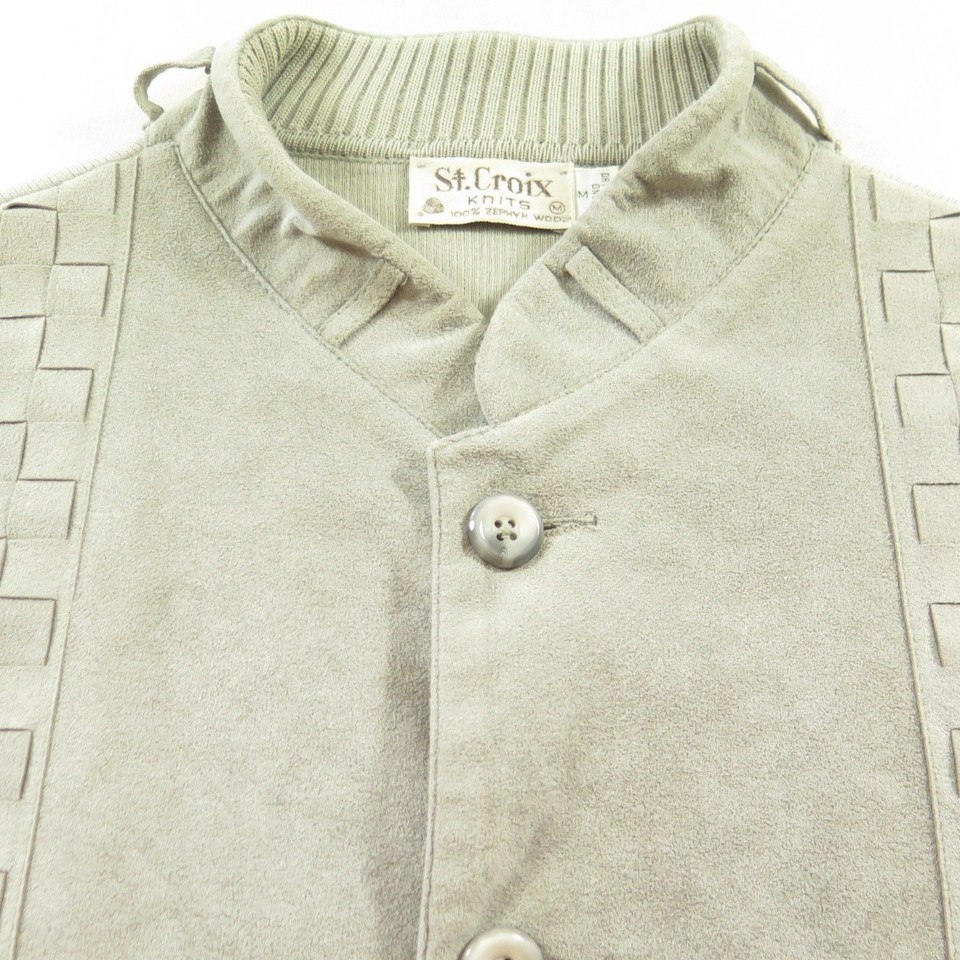 Vintage 60s Saint Croix Wool Gray Suede Panel Jacket Mens M | The ...