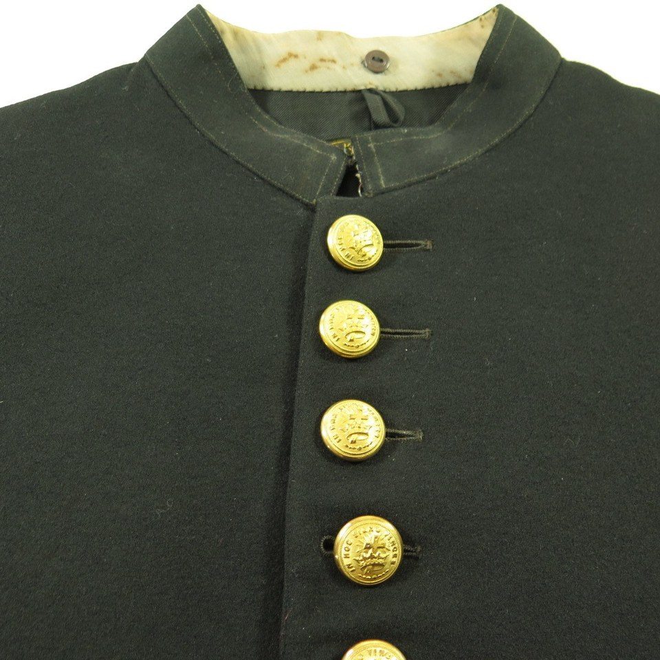 Vintage 20s Masonic Frock Coat Cassock 38 Black Cross Wool Dated 1927 ...