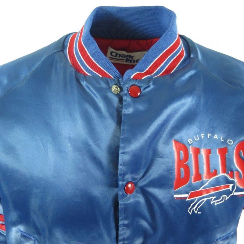 Vintage 90s Buffalo Bills Chalk Line Jacket Mens M NFL Football Quilted ...