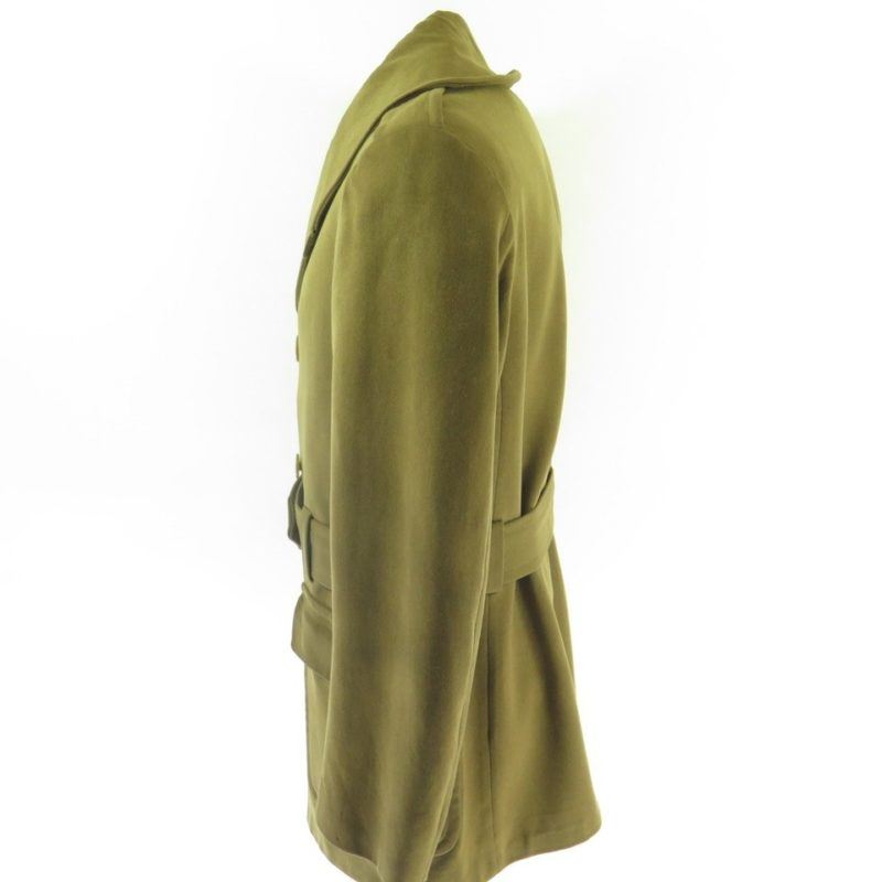 Vintage 40s Officer Overcoat Mens 40 Long Army WWII Era Military Wool ...