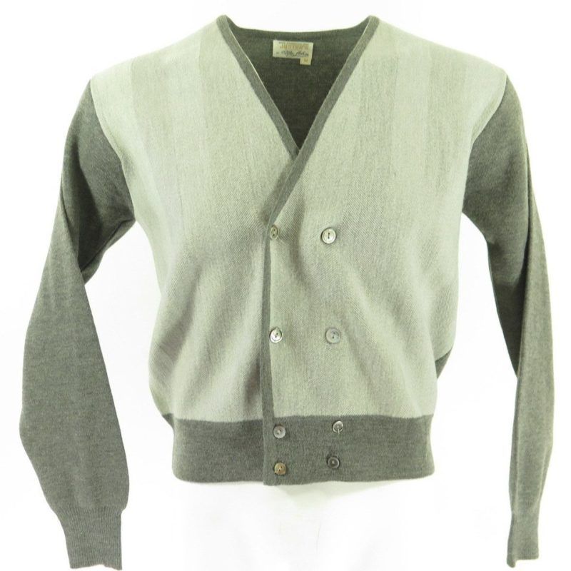 Vintage 50s Rockabilly Cardigan Mens M Deadstock Sweater Justers Double ...