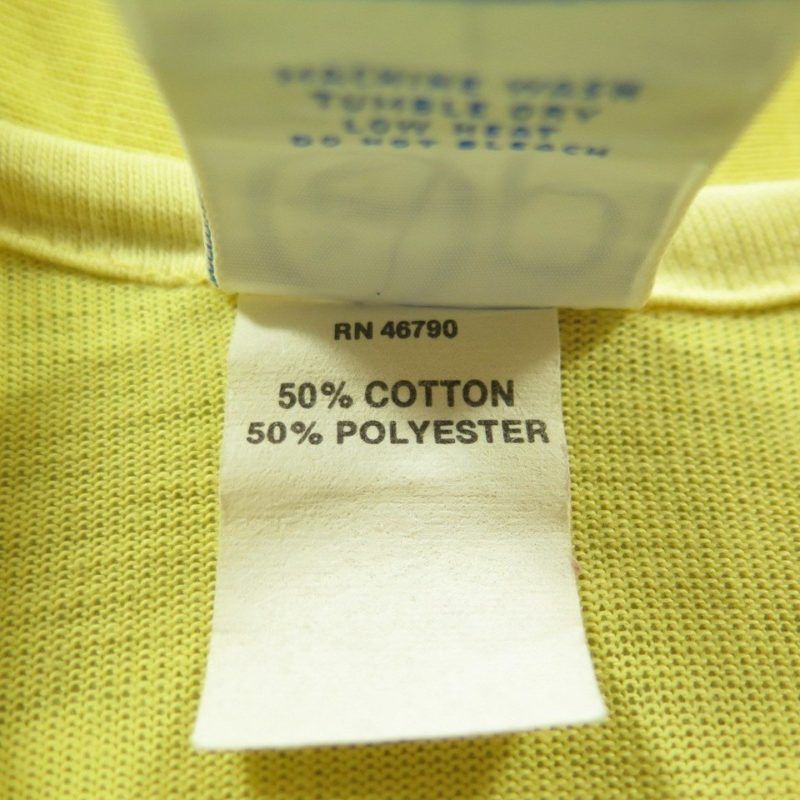 Vintage 80s OP Ocean Pacific Polo Shirt Small Retro Palm Trees Yellow ...