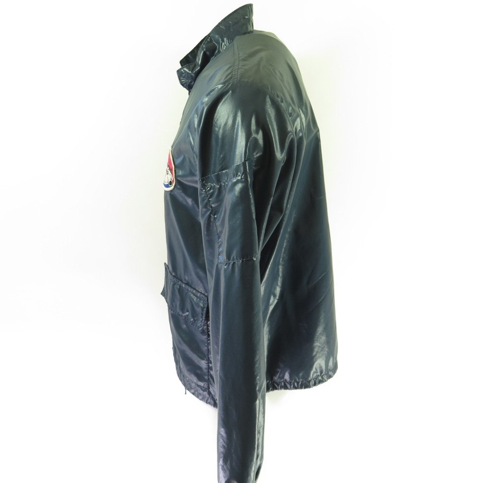 Vintage 80s Racing Jacket Mens M The Wet Look Maremount Mufflers ...