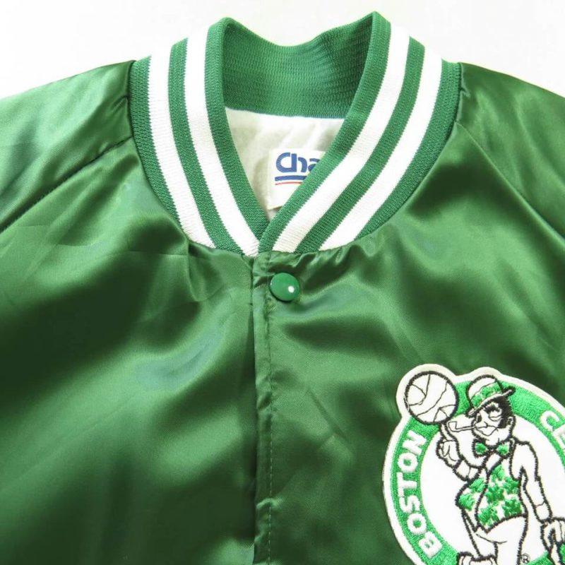 Vintage 80s Boston Celtics Jacket XL Deadstock Chalk Line NBA ...