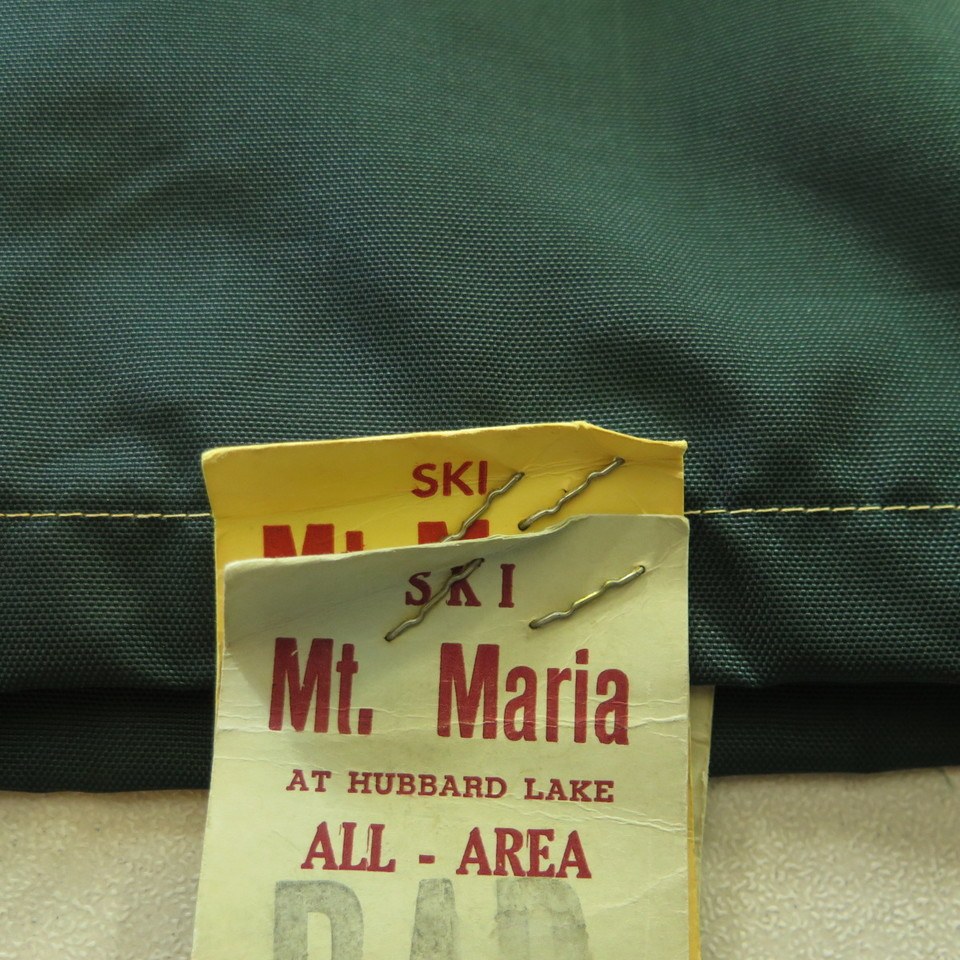 Vintage 60s Thick Nylon Shell Jacket Mens L Green USA Made Talon Zip ...