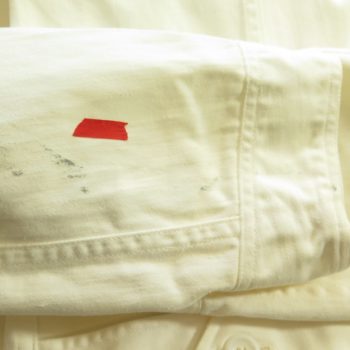 Vintage 50s Sanforized Lab Coat Mens Small White Overcoat Jacket Double ...