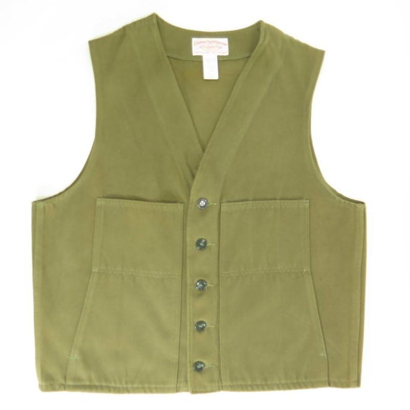 Vintage 80s CC Filson Moleskin Vest Mens 46 Style 820 USA Made Cotton ...