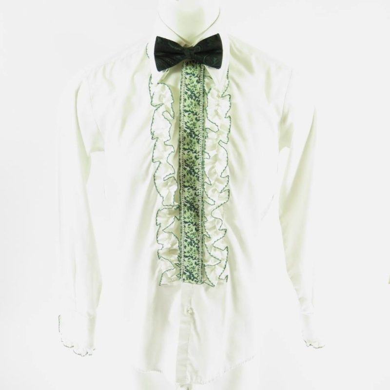 Vintage 70s After Six Ruffle Tuxedo Shirt Mens 15.5/34 White USA Made ...