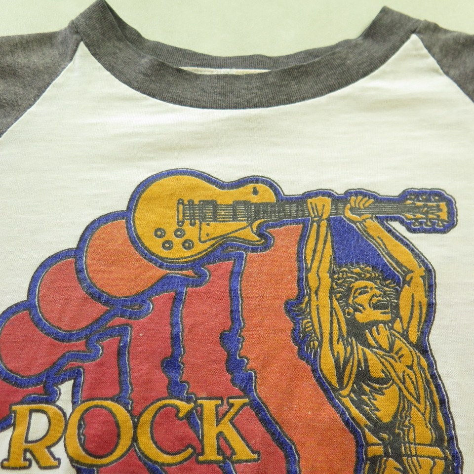 Vintage 80s Rock N Roll Marathon T-Shirt S Winterland Humble Pie ...