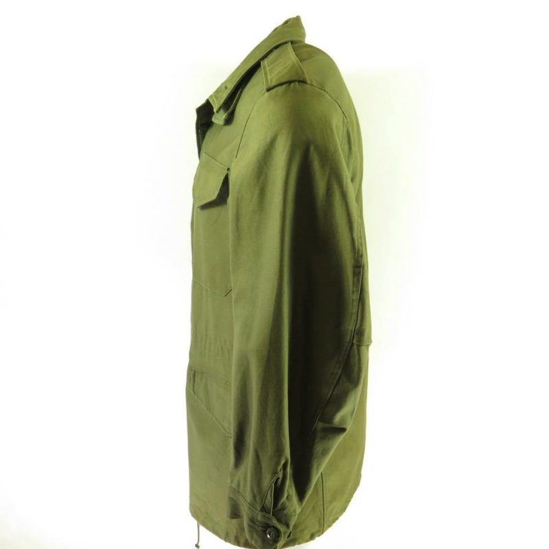 Vintage 60s Army Coat OG107 Military Small Long Wind Resistant Crown ...