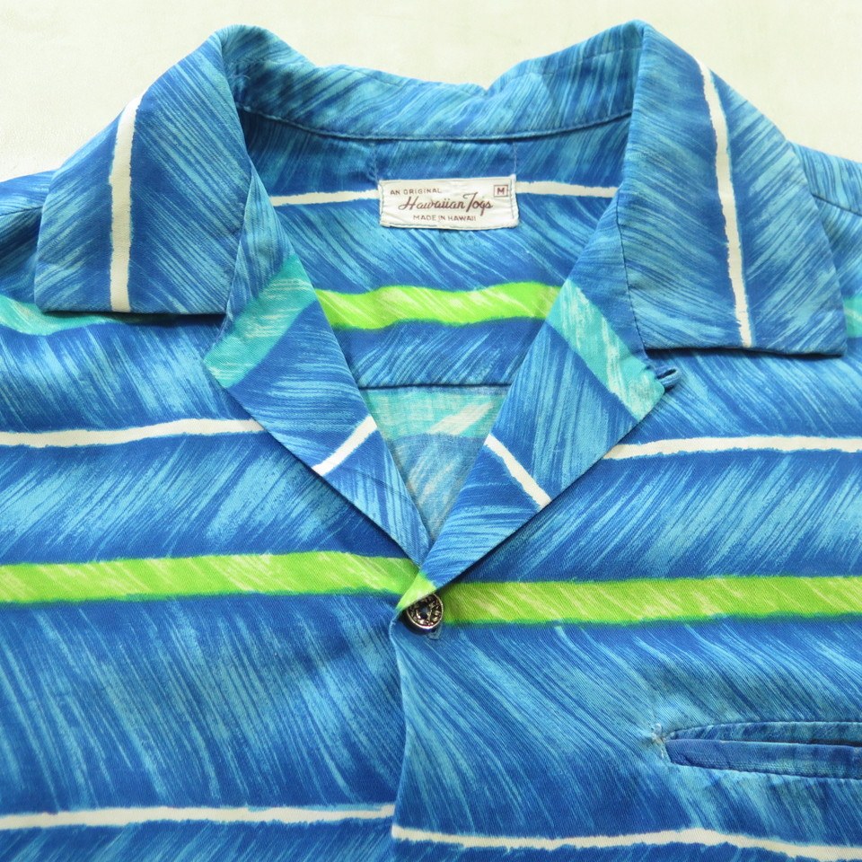 Vintage 50s Hawaiian Togs Aloha Shirt Mens Medium Tropical Cotton | The ...
