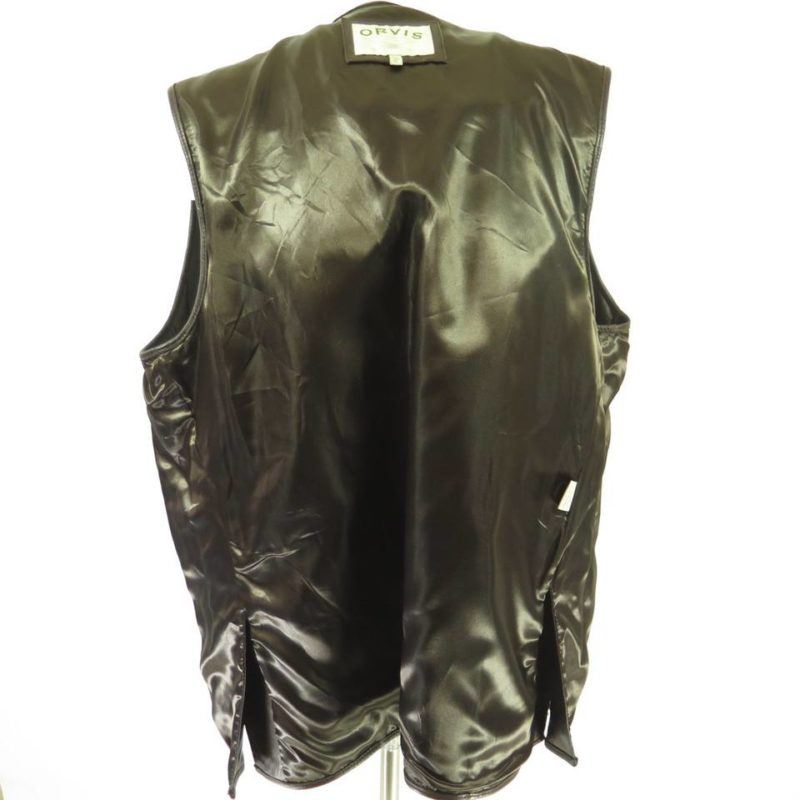 Orvis Hunting Leather Vest Mens XL Fishing Soft Sportsman Shooting ...