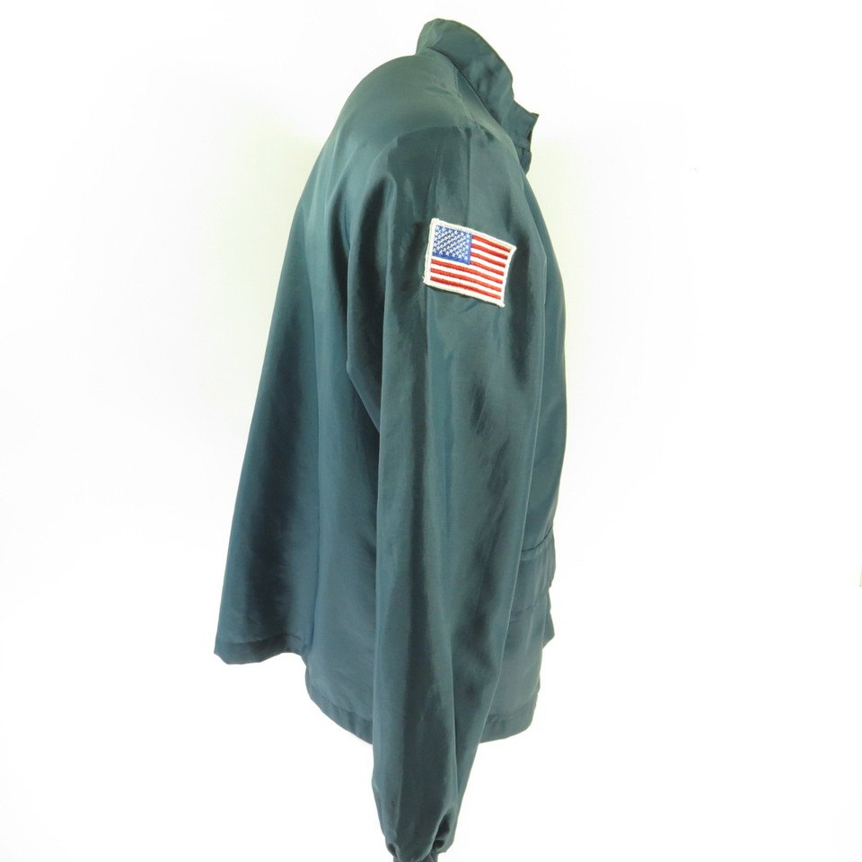 Vintage 70s Ingersoll Rand Racing Team Jacket L Striped American Team ...