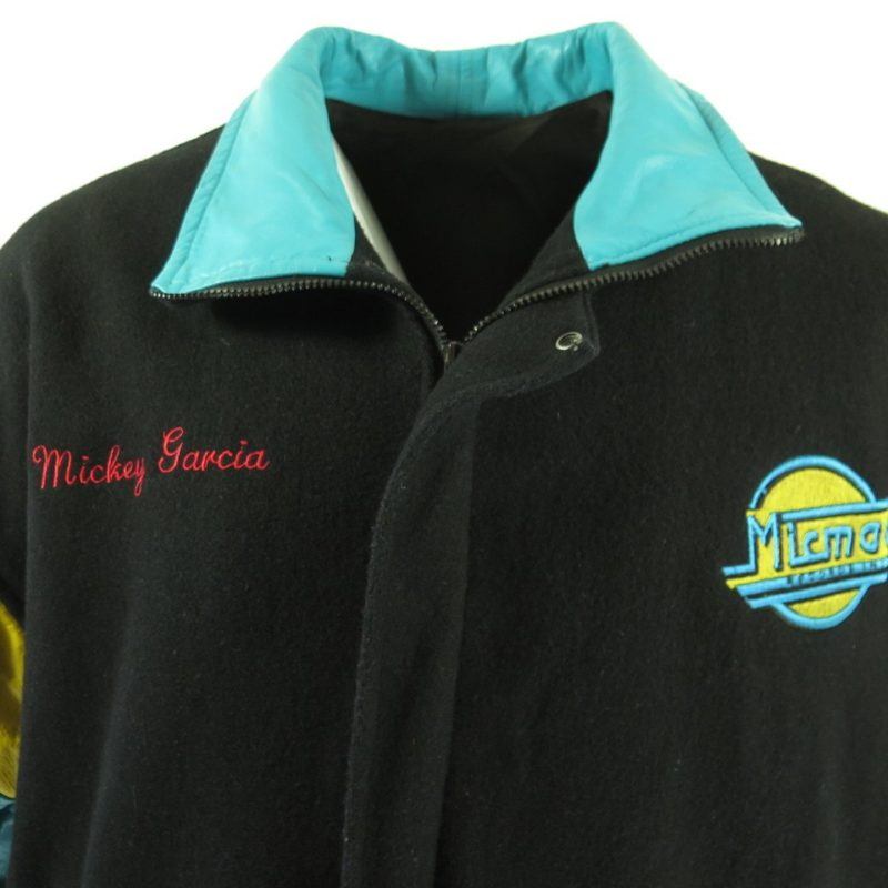 Vintage 80s Mickey Garcia Micmac Records Inc Jacket Mens L Varsity ...