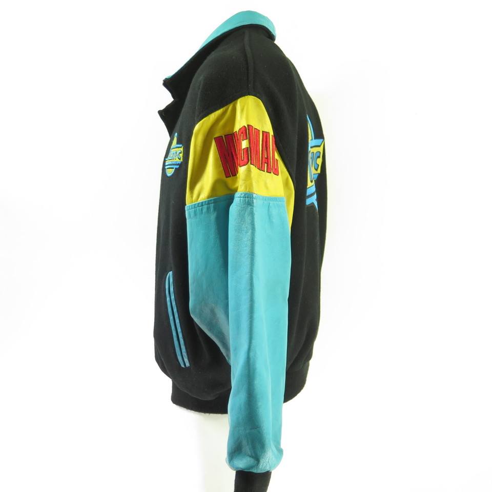 Vintage 80s Mickey Garcia Micmac Records Inc Jacket Mens L Varsity ...