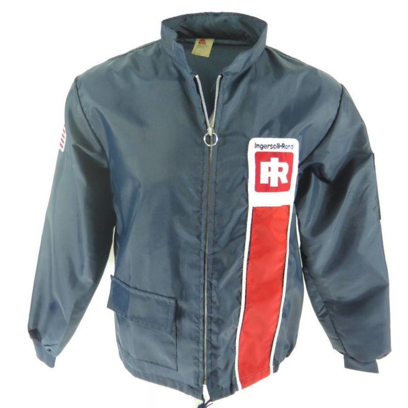 Vintage 70s Ingersoll-Rand Racing Team Jacket L Deadstock Thin USA ...