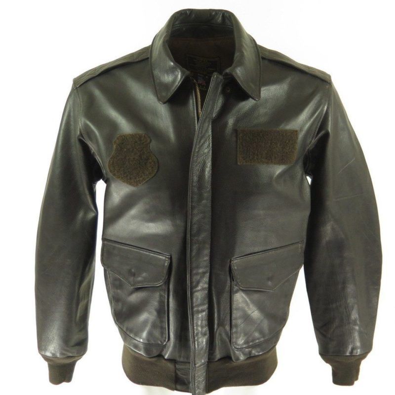 Type A-2 Leather Goatskin Flight Jacket Mens 38 Long New Cockpit ...