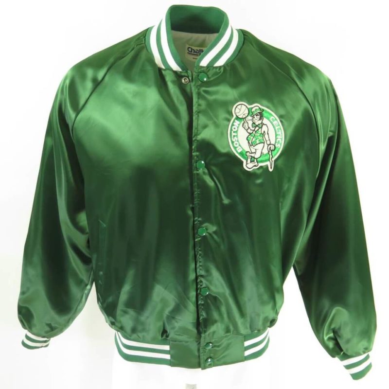 Vintage 80s Boston Celtics Jacket XL Deadstock Chalk Line NBA ...