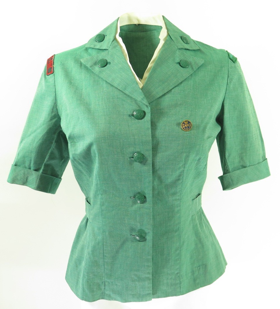 Vintage 50s Official Girl Scouts Top Shirt Small Deadstock Nos New York ...