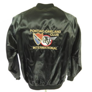Vintage 80s Pontiac Car Club Jacket Large Oakland California Black ...